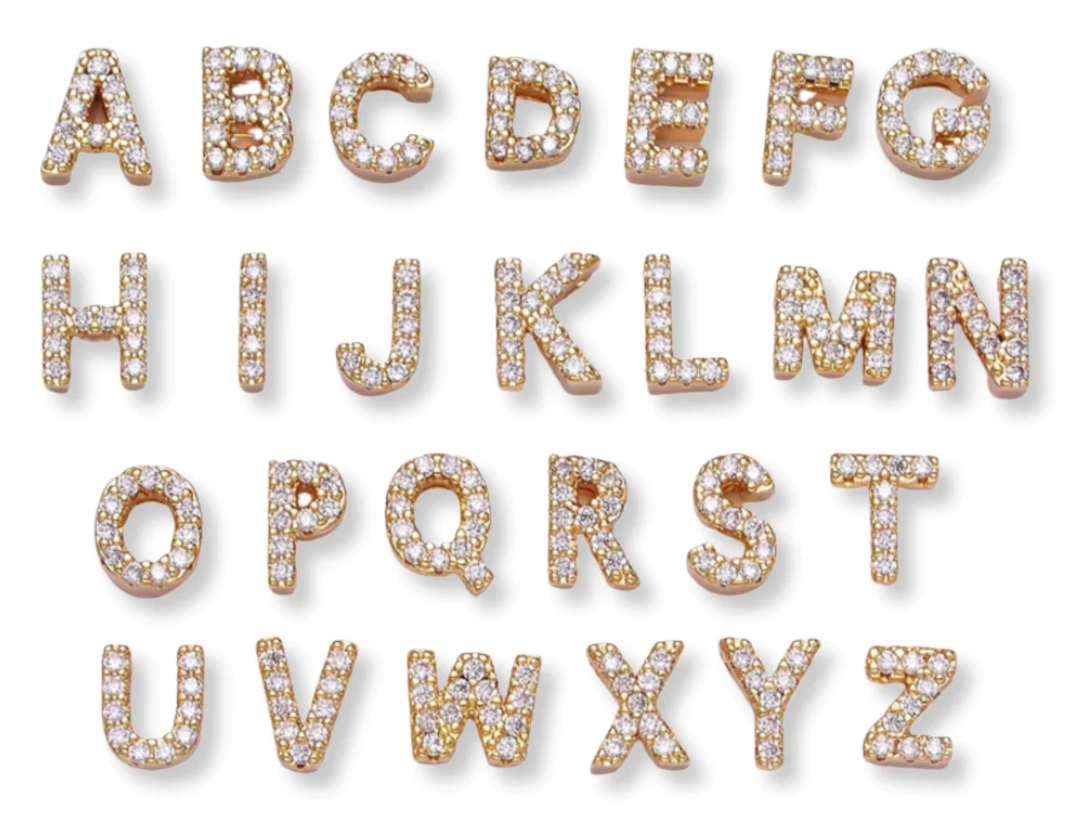 Single LUX Initial Necklace Charm | Red Letter Provisions