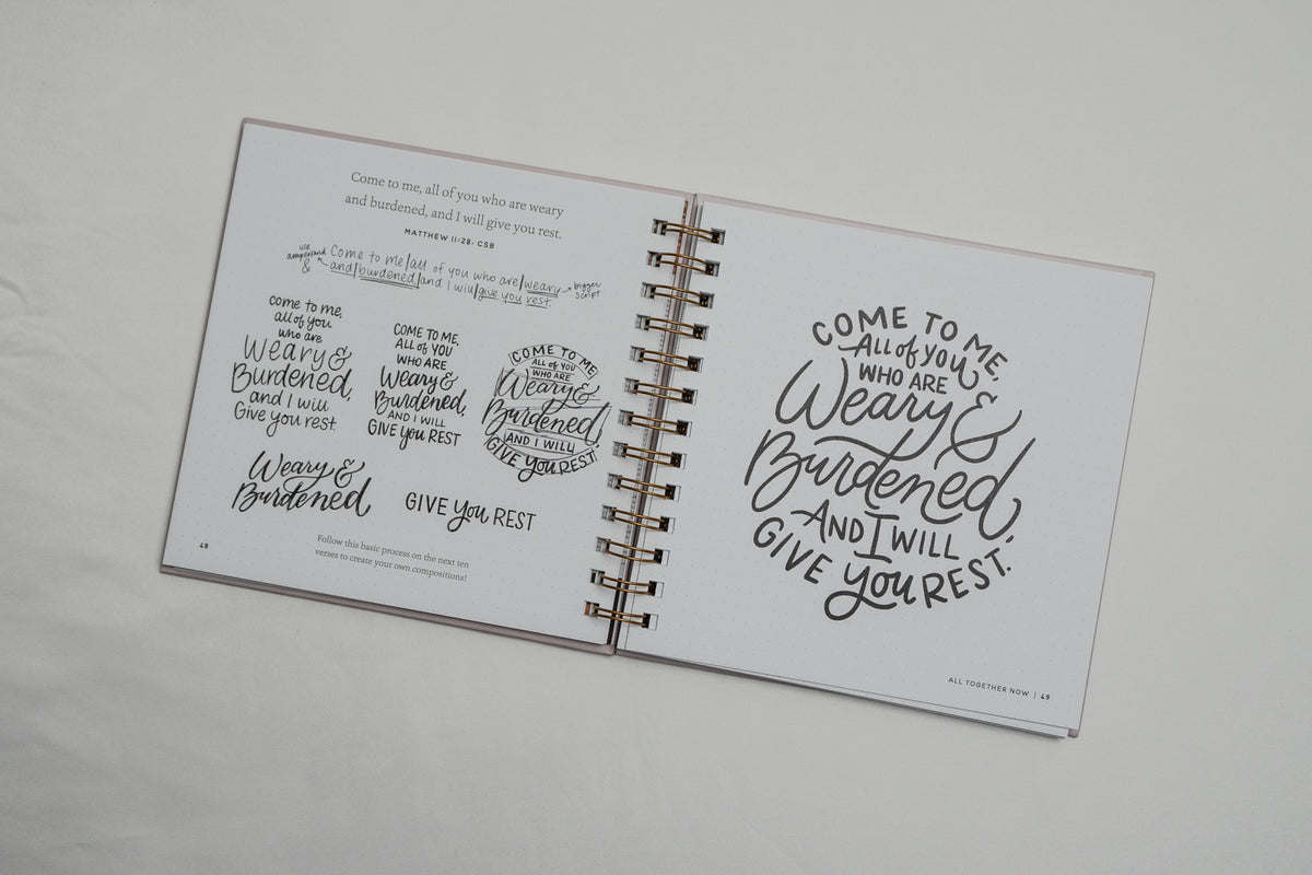 Scripture Lettering Workbook | Red Letter Provisions